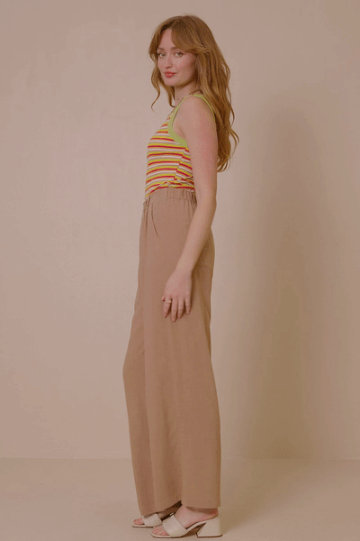 Womens Pleat Detail Textured Wideleg Pants – HLA WS